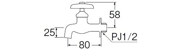 横水栓 JY10E-13 | 配管部品の通販店のダンドリープロ