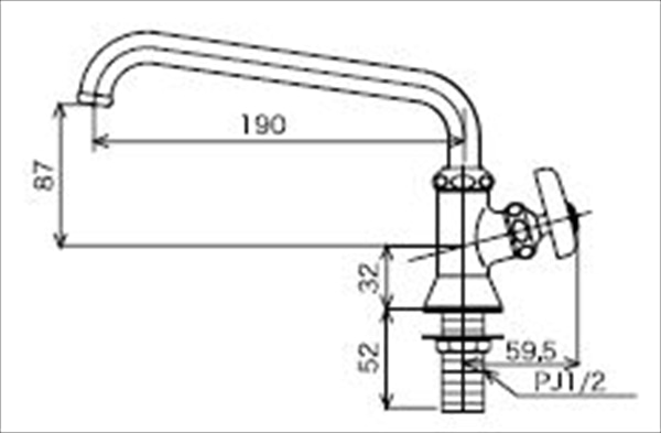 立形自在水栓 K16ND | 配管部品の通販店のダンドリープロ