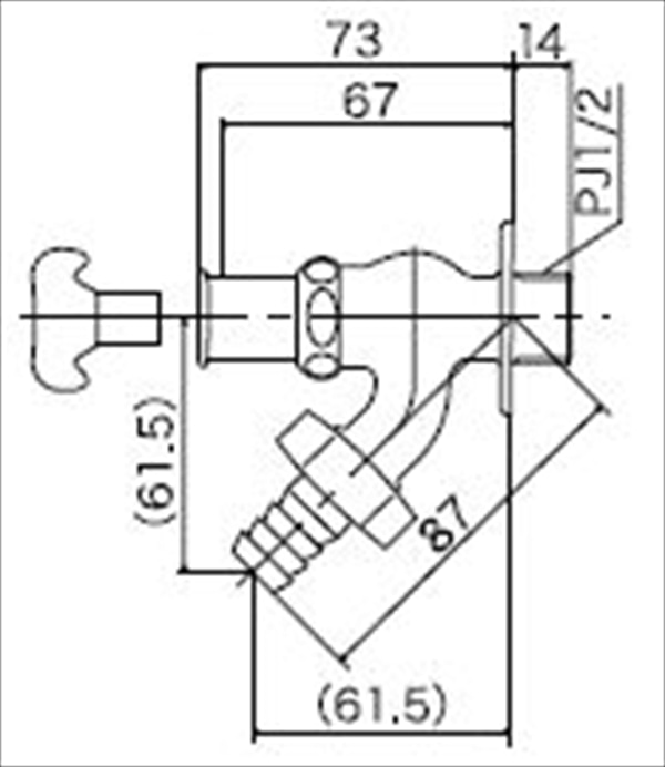 キー式散水栓 K8QJ | 配管部品の通販店のダンドリープロ