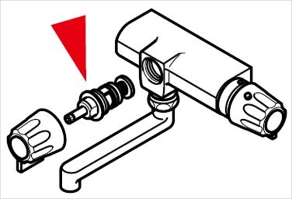 サーモスタットシャワー切替弁ユニット PZKF58 | 配管部品の通販店のダンドリープロ