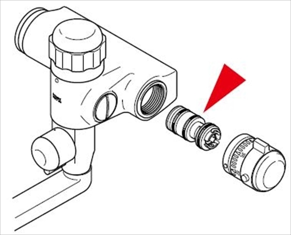 サーモスタットカートリッジ PZKF112E | 配管部品の通販店のダンドリープロ