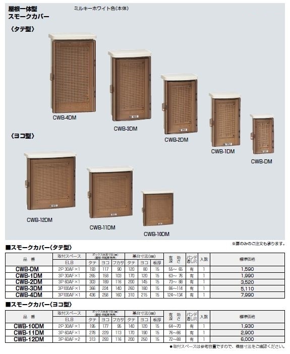 ウオルボックス(R)( プラスチック製防雨ボックス) CWB | 配管部品の通販店のダンドリープロ