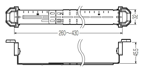 調整固定バー KGP-KMA45W | 配管部品の通販店のダンドリープロ