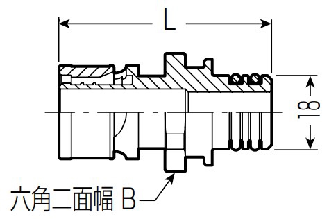 水栓アダプター WO-13A-15Q | 配管部品の通販店のダンドリープロ